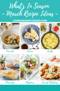 What's In Season - Monthly Favourites - March recipes 2019
