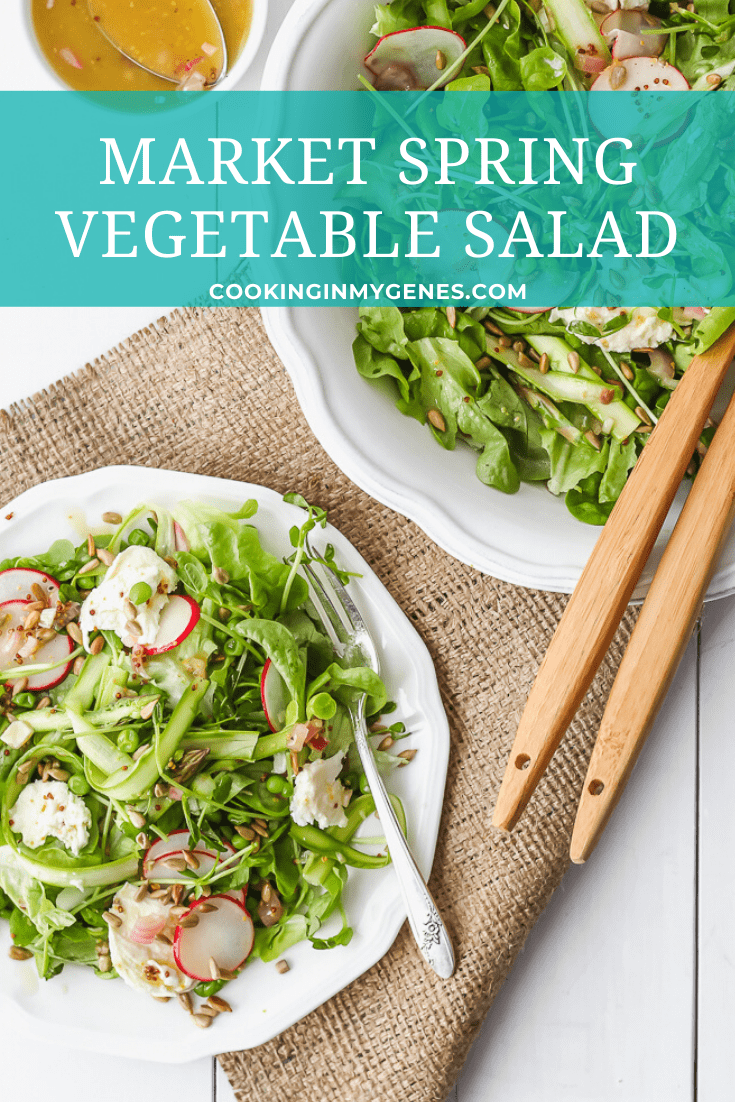 Market Spring Vegetable Salad - Cooking in my Genes