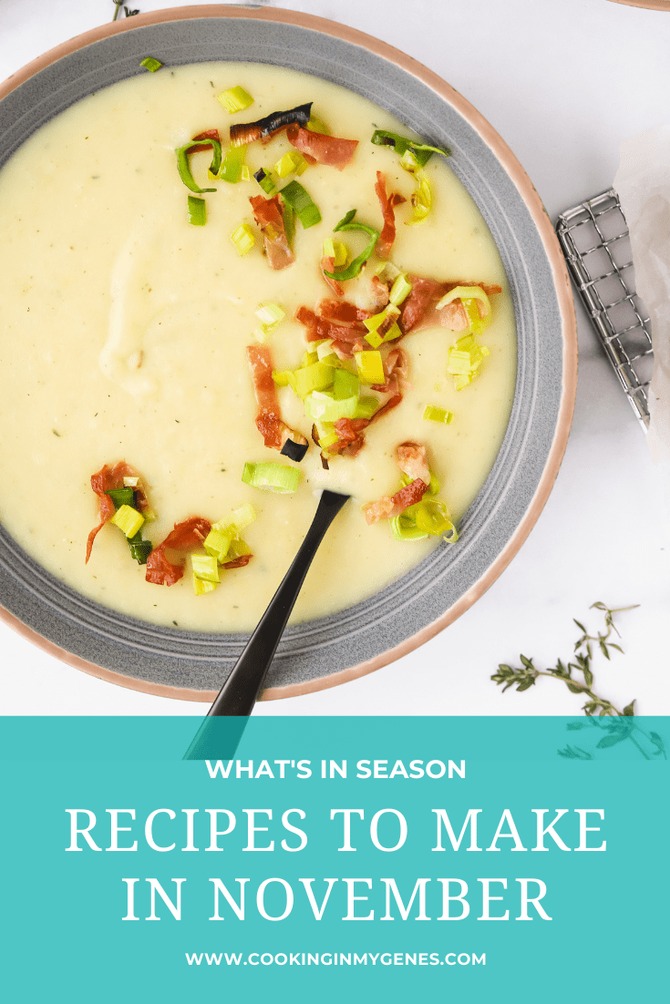 What's In Season - Recipes to Make in November - Cooking in my Genes