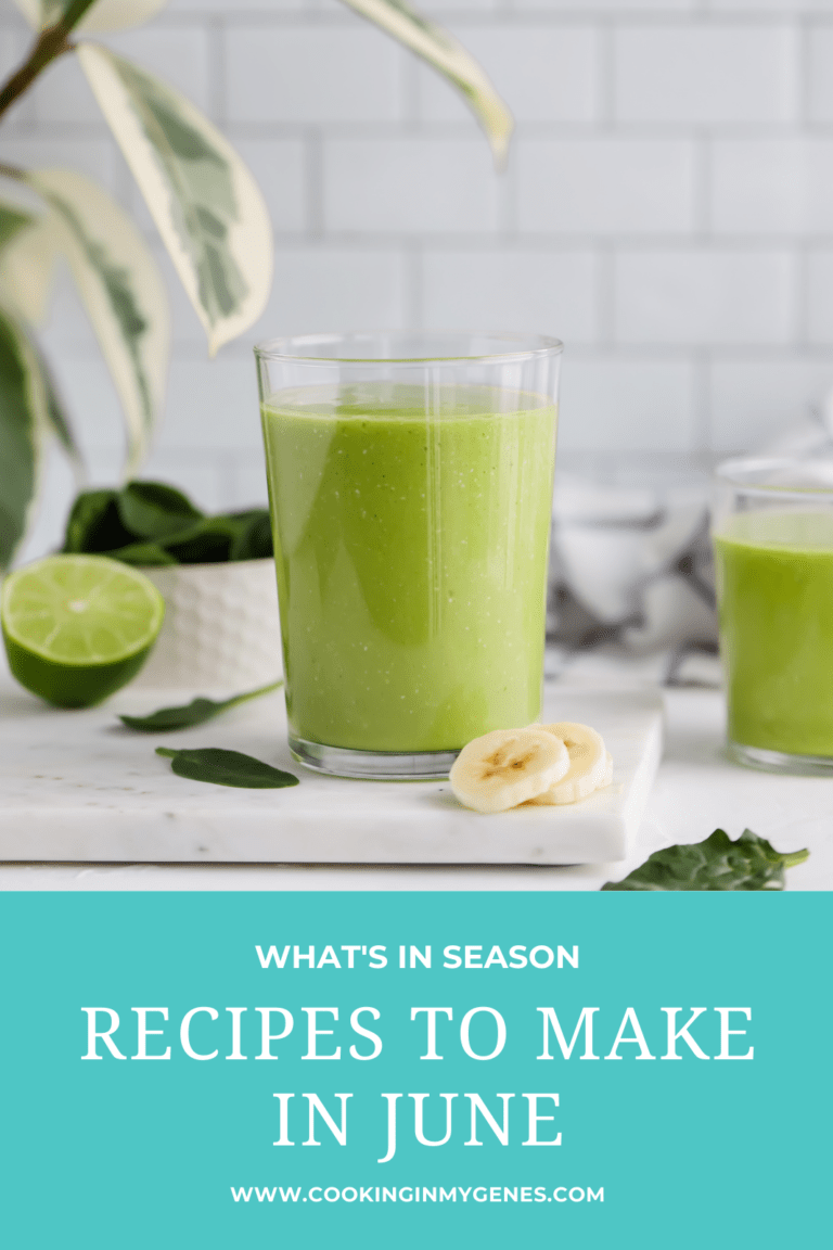 What's In Season - Recipes to Make in June - Cooking in my Genes
