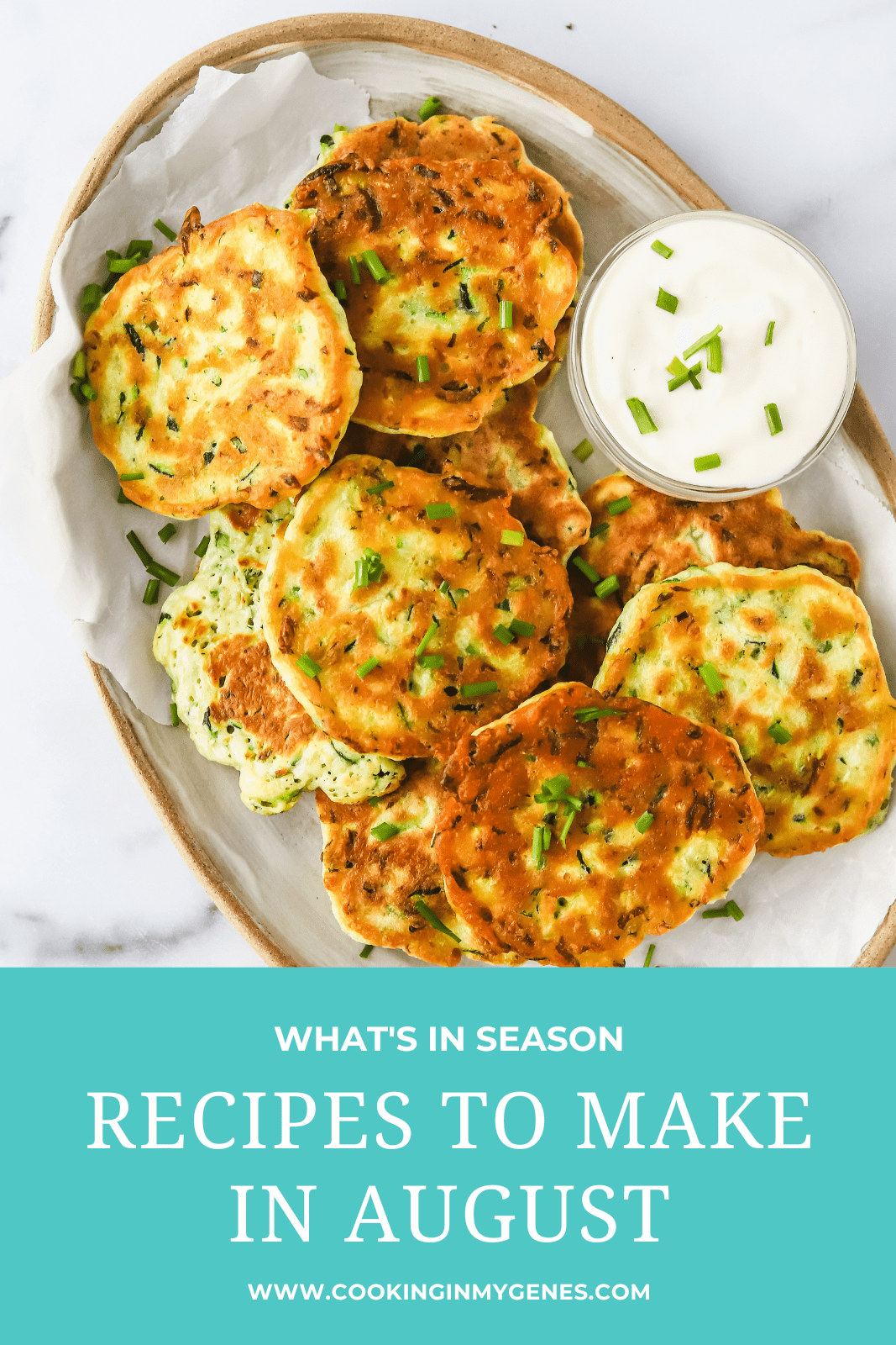 What's In Season - Recipes to Make in August - Cooking in my Genes