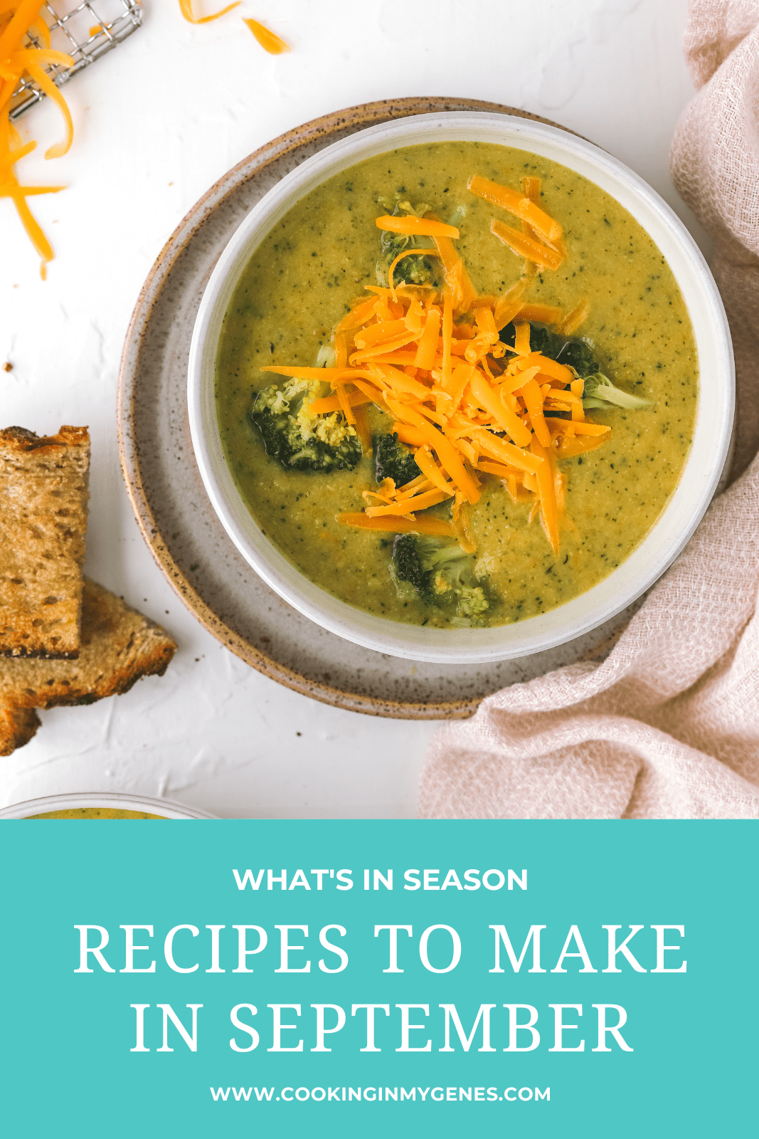 What's In Season - 30 Recipes to Make in September - Cooking in my Genes