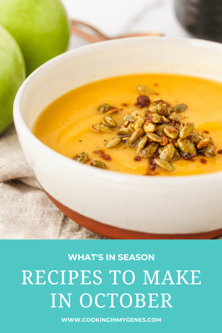 What's In Season - Recipes to Make in October - Cooking in my Genes