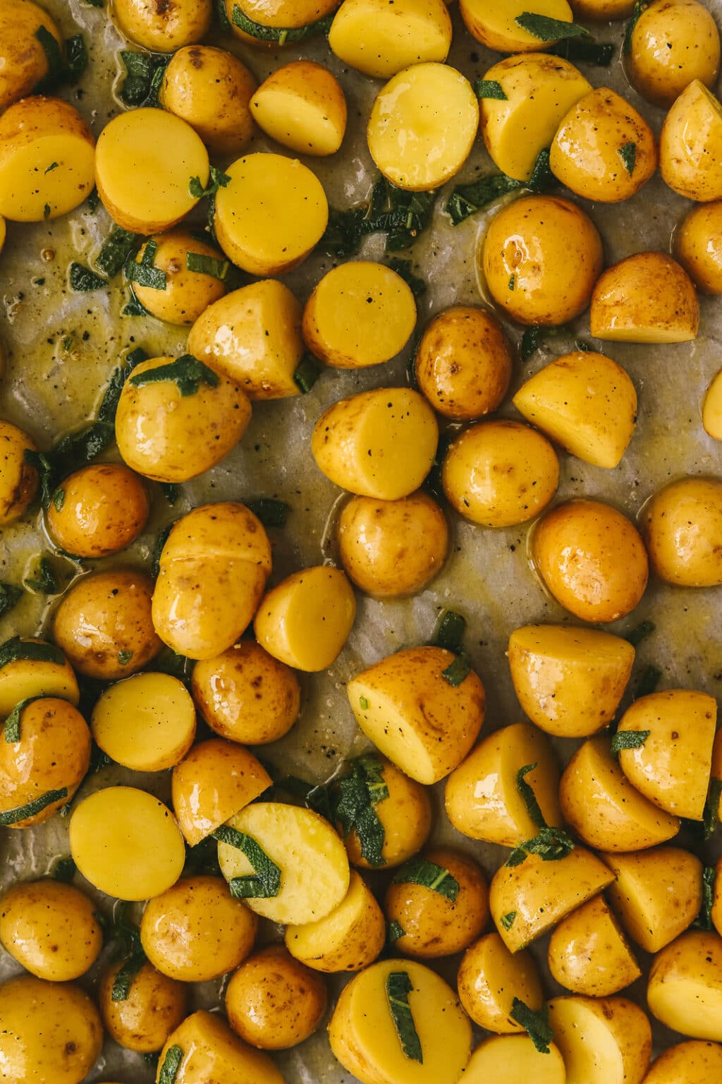 Easy and Delicious Crispy Sage Roasted Potatoes - Cooking in my Genes