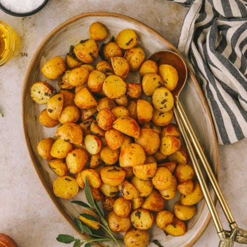 Easy and Delicious Crispy Sage Roasted Potatoes - Cooking in my Genes