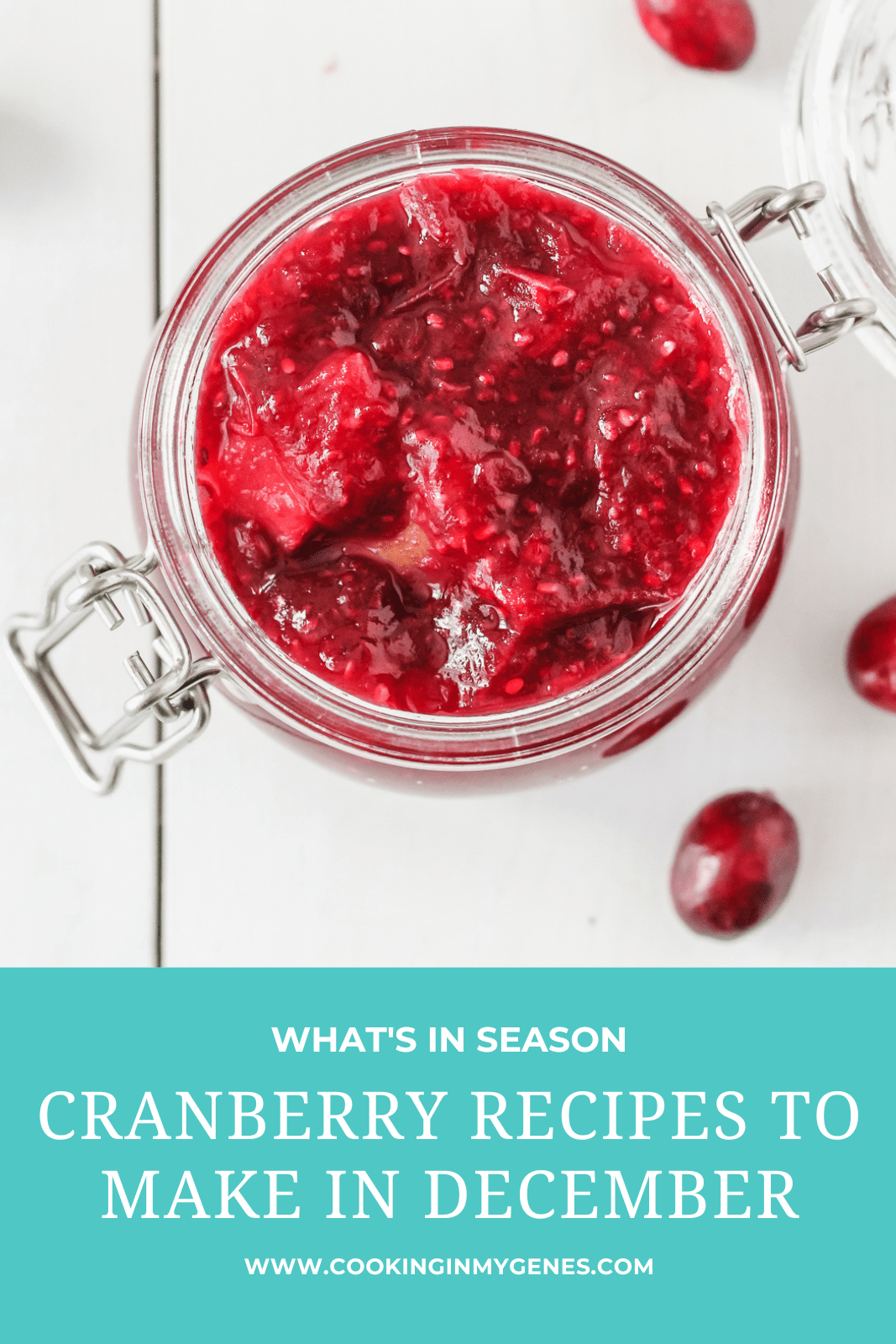 What's In Season - Cranberry Recipes to Make in December - Cooking in ...