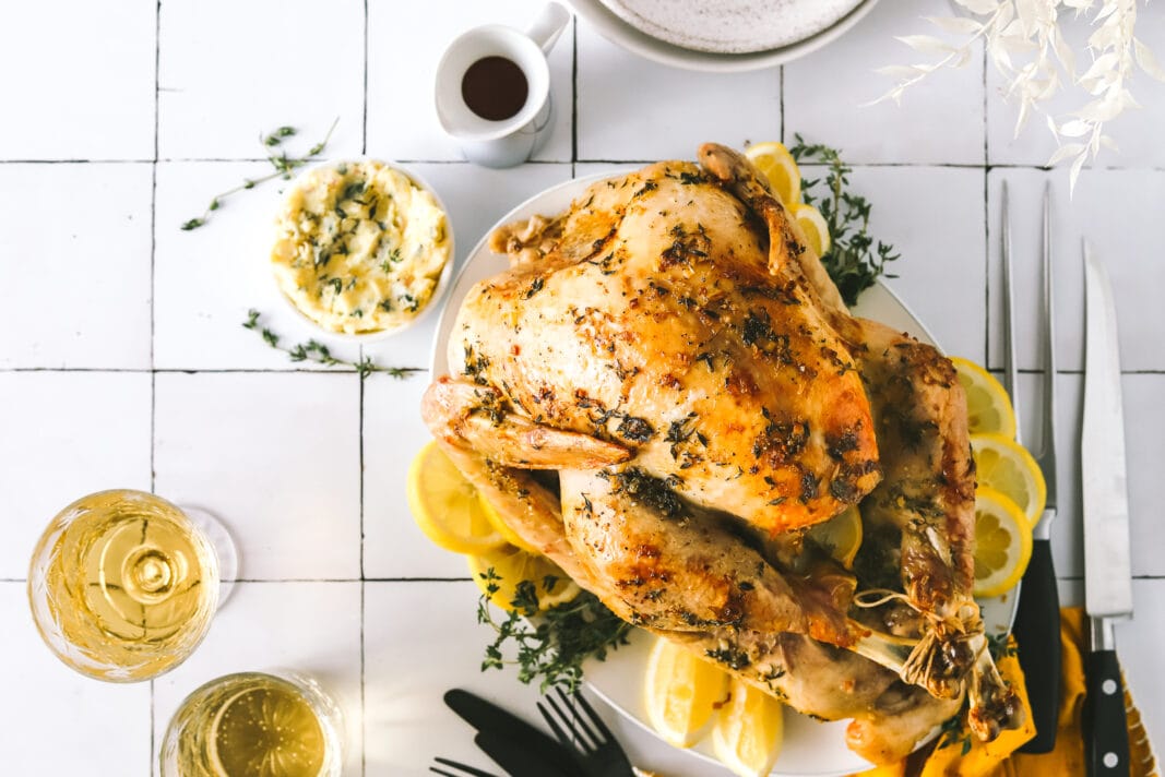 Easy Lemon & Herb Butter Roasted Turkey - Cooking in my Genes