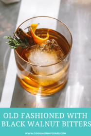 Old Fashioned Cocktail with Black Walnut Bitters - Cooking in my Genes