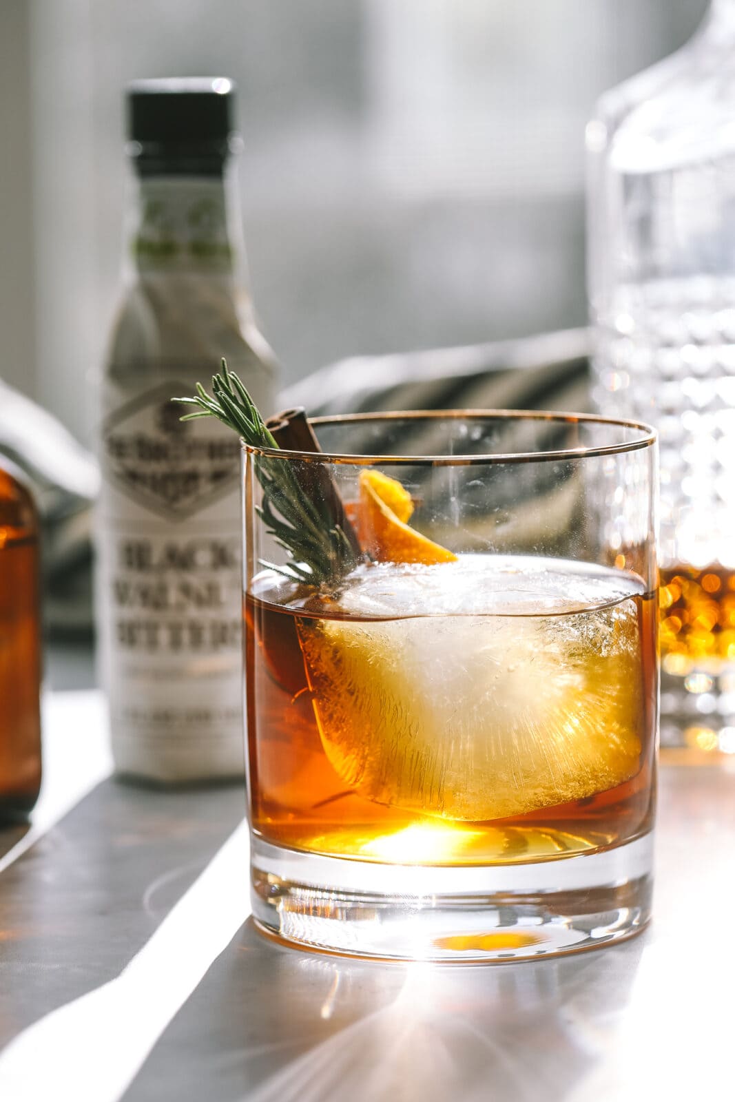 Old Fashioned Cocktail with Black Walnut Bitters - Cooking in my Genes