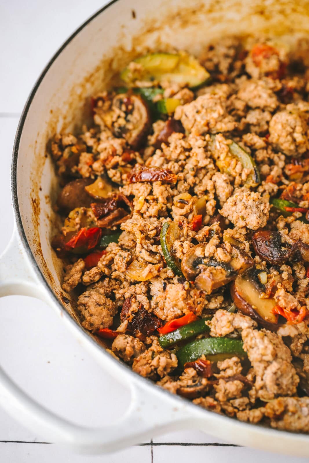 Creamy One Pot Ground Turkey Pasta with Veggies - Cooking in my Genes