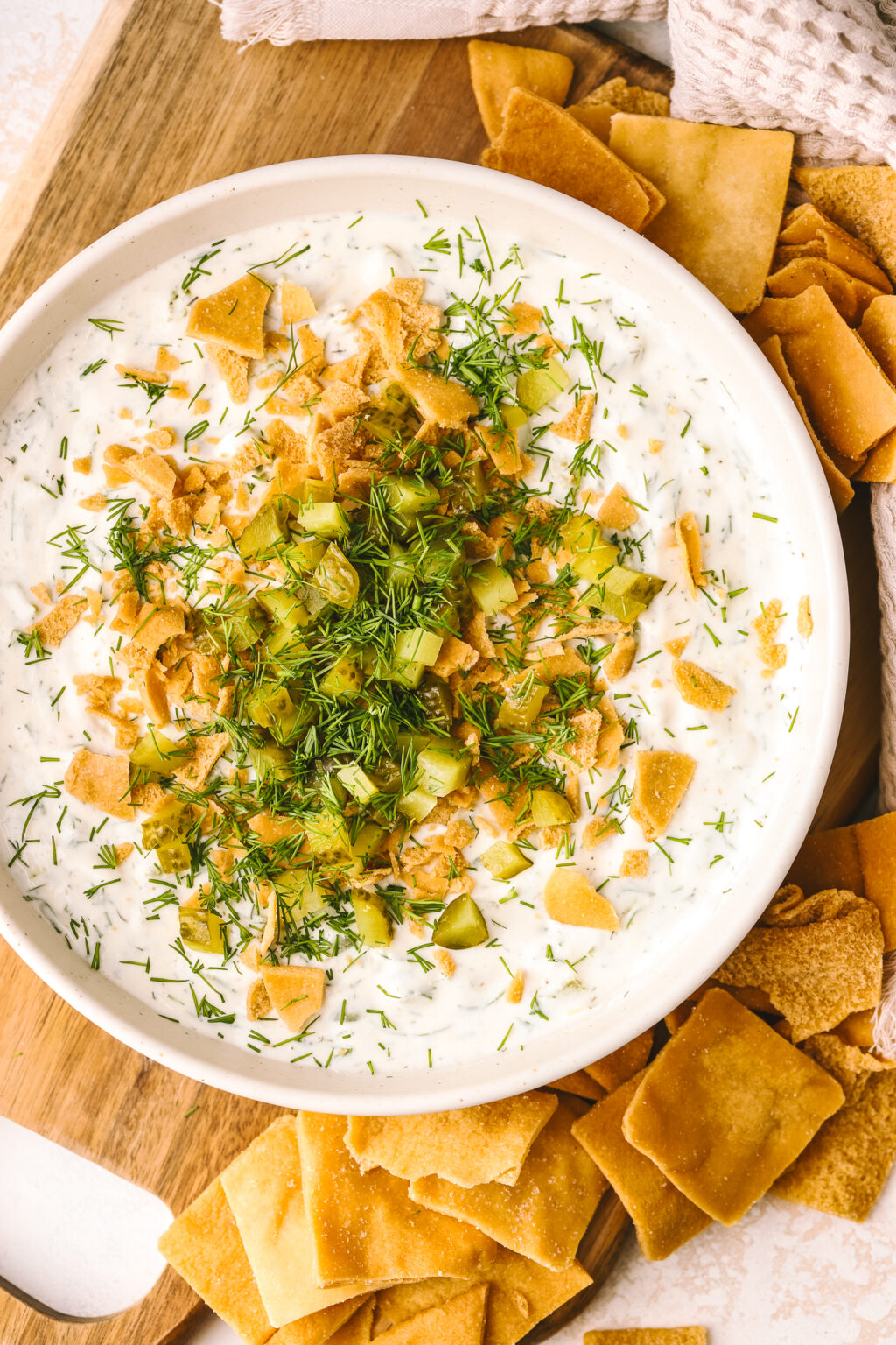 The Best Easy High Protein Dill Pickle Dip Recipe - Cooking in my Genes