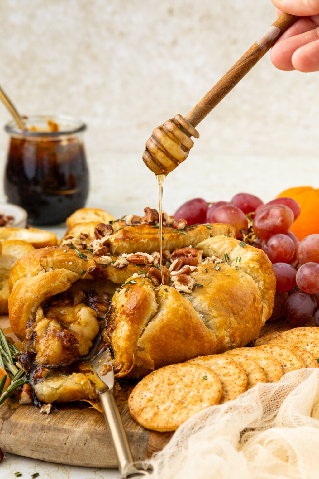 Puff Pastry Baked Brie with Fig Jam Appetizer Recipe - Cooking in my Genes
