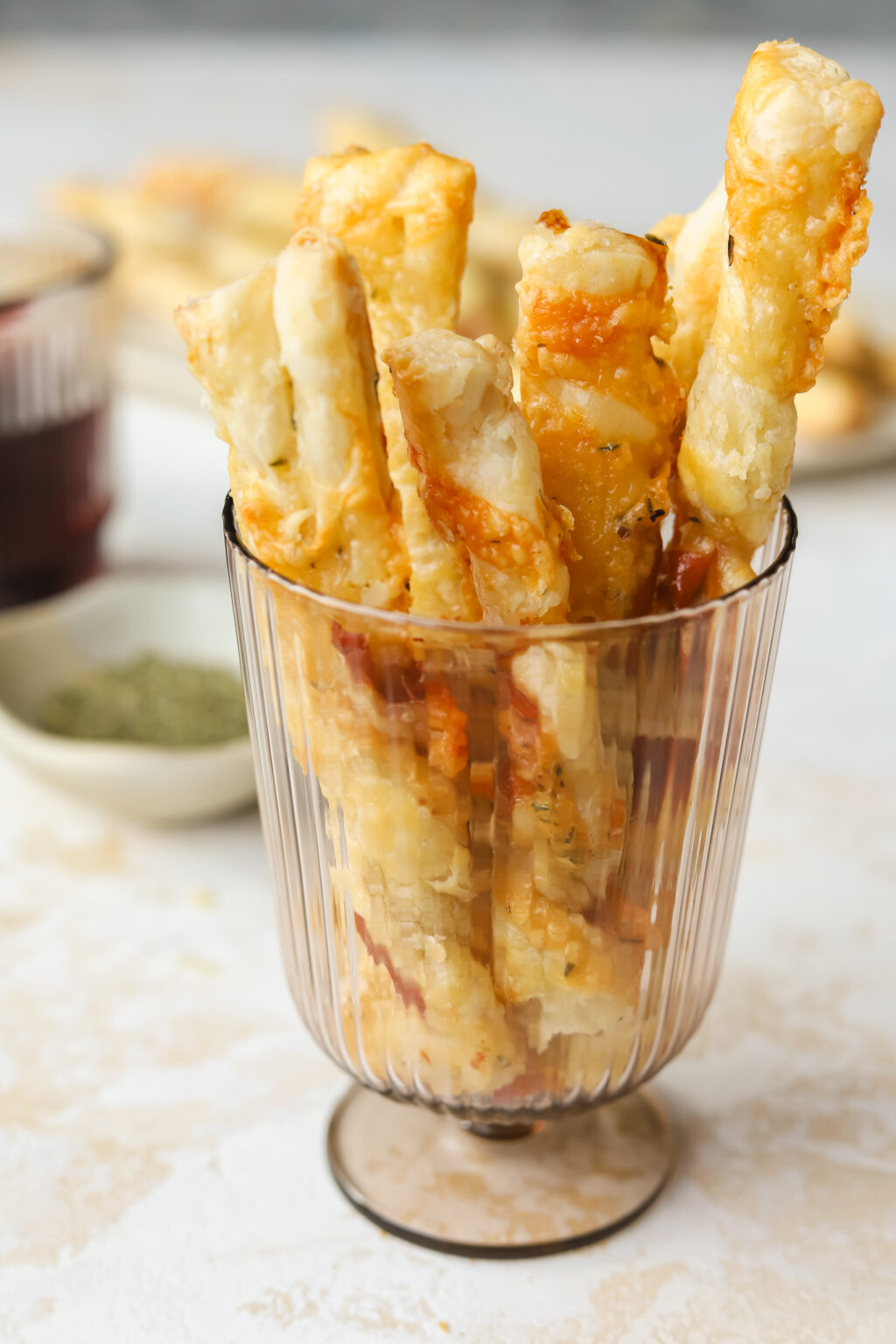 5-Ingredient Puff Pastry Cheese Twists with Gruyère - Cooking in my Genes