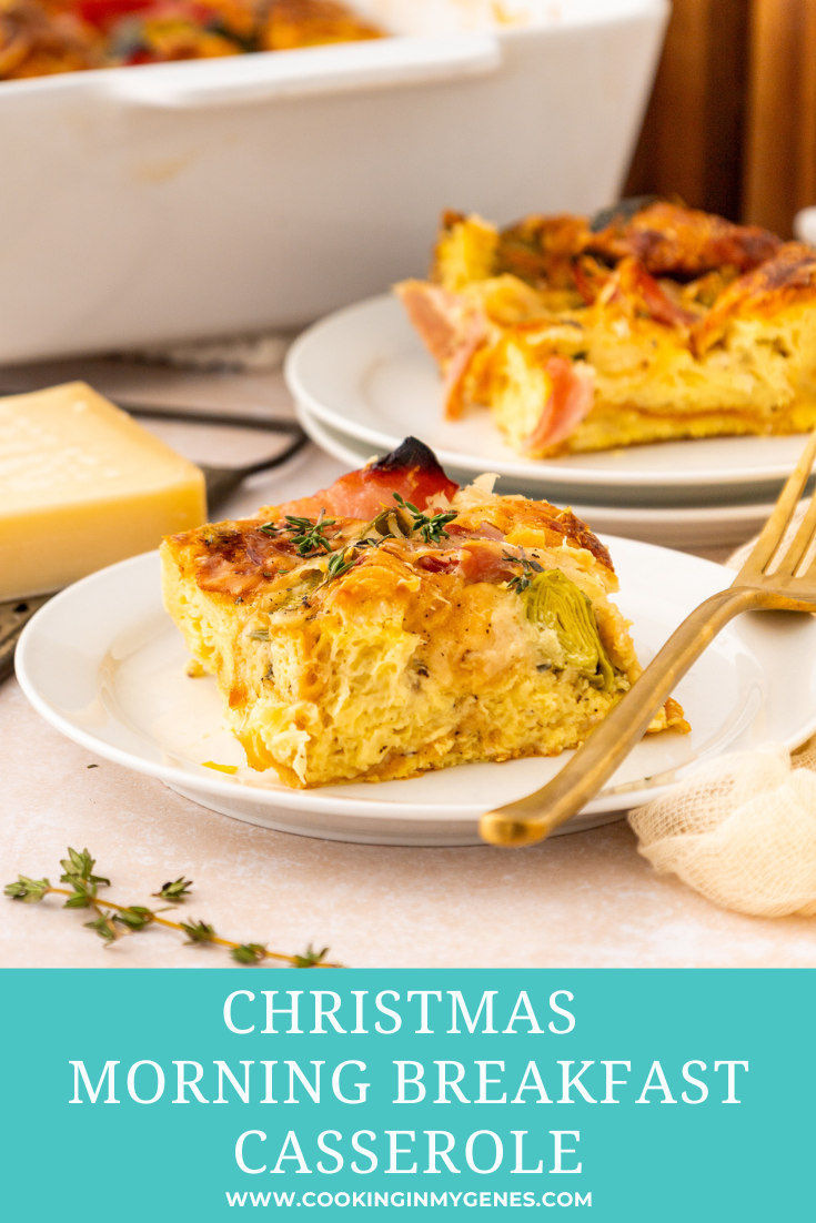 Make-Ahead Christmas Morning Breakfast Casserole - Cooking in my Genes