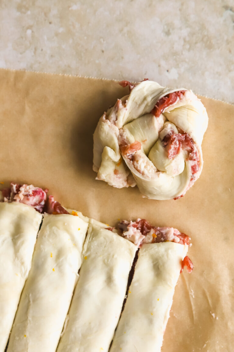 Easy Cranberry Goat Cheese Puff Pastry Swirls - Cooking in my Genes