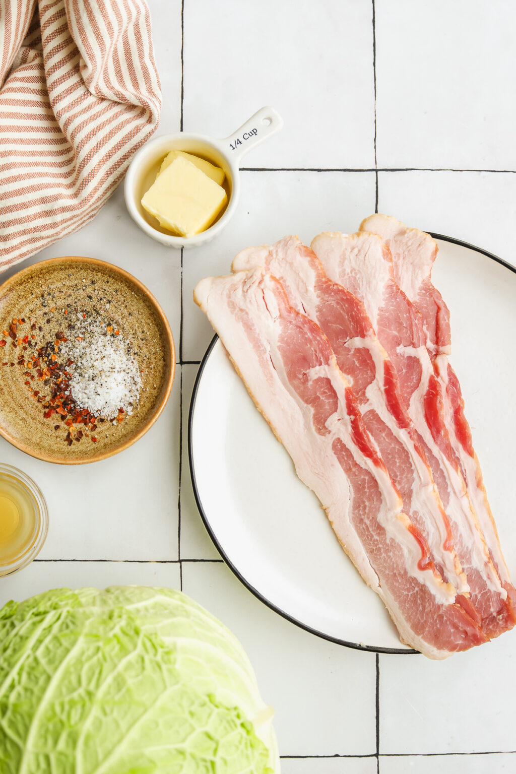 Simple and Easy Sautéed Savoy Cabbage (with Bacon) - Cooking in my Genes